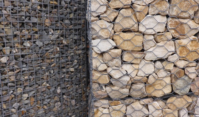 Heavy Gabion Rock Baskets For Retaining Walls 3.0 - 6.0mm Wire Gauge
