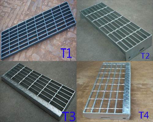 Contracted Fashion Galvanized Steel Steps , Various Type Metal Stair Steps