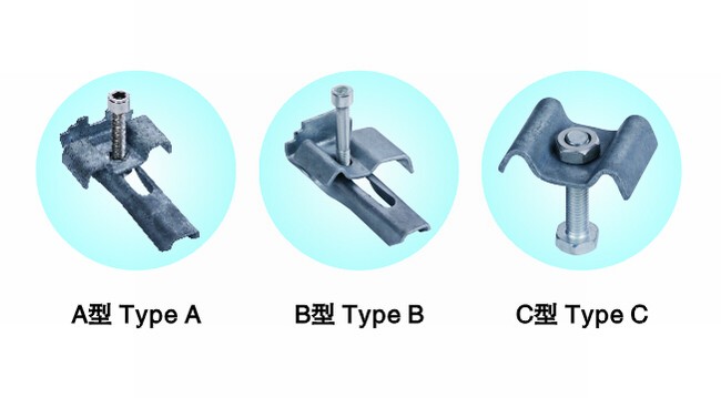 Galvanised J / M Steel Grating Clips Fastener Stainless Steel Surface