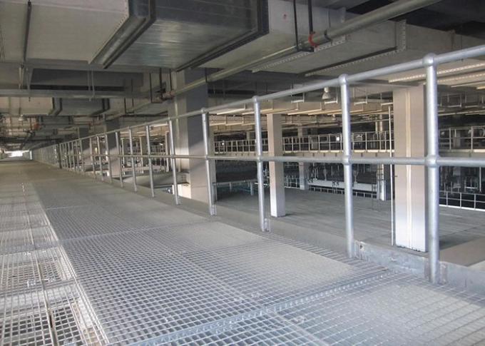 Sliver Color Platform Steel Grating Industrial Floor Grates Plain Type