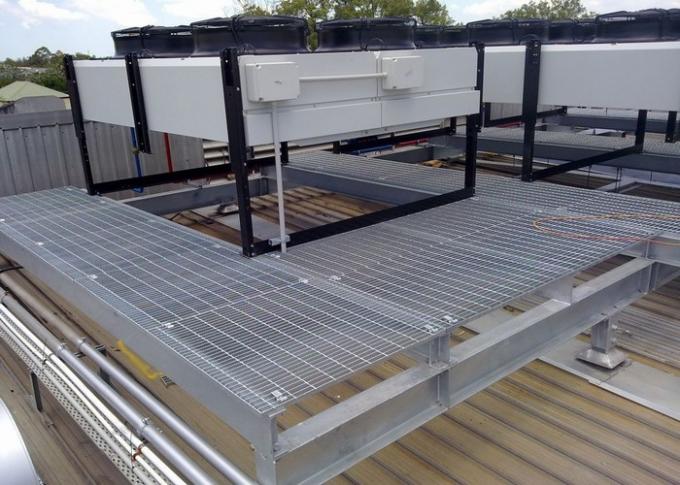 Closed End Plain Platform Steel Grating Welded Bar Grating 6m Length